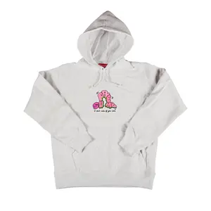 Supreme Don't Care Hooded Sweatshirt - Grey