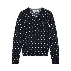 Play Comme Des Garcon Polka Dot Sweater - Blue