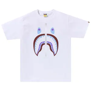 A BATHING APE Colors Shark Tee - White