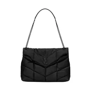 Saint Laurent Medium Loulou Shoulder Bag - Black
