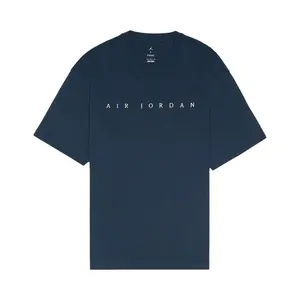 JORDAN X Union T-shirt 'college Navy/coconut Milk - Blue