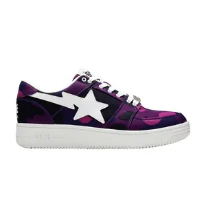 A BATHING APE Sta Canvas Low Camo - Purple