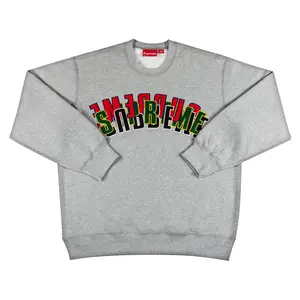 Supreme Stacked Logo Crewneck