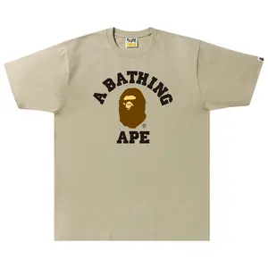 A BATHING APE College Tee 'beige - Cream