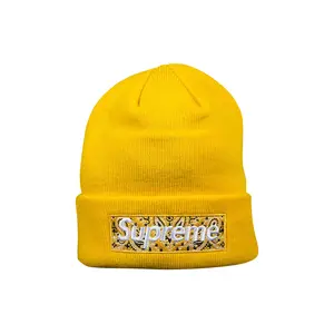 Supreme X New Era Box Logo Beanie - Yellow