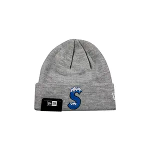 Supreme X New Era S Logo Beanie - Grey