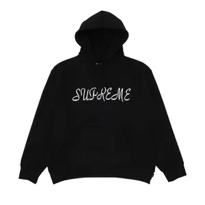 Supreme Script Hooded Sweatshirt - Black