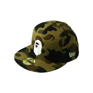 A BATHING APE X New Era 59fifty Camo Cap - Green