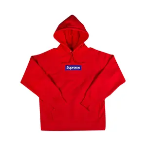 Supreme Box Logo Hooded Sweatshirt - Red