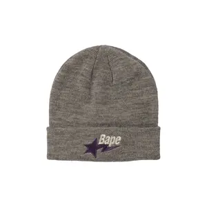 A BATHING APE Sta Knit Cap - Grey