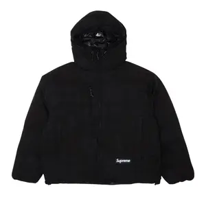 Supreme Madras Reversible Windstopper Puffer Jacket - Black