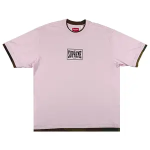 Supreme Layered Short-sleeve Top - Pink