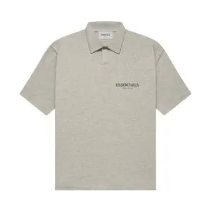 Fear Of God Short-sleeve Polo 'dark Heather Oatmeal - Grey