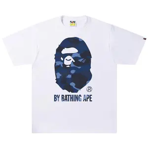 A BATHING APE Color Camo A Bathing Ape Tee /navy - White