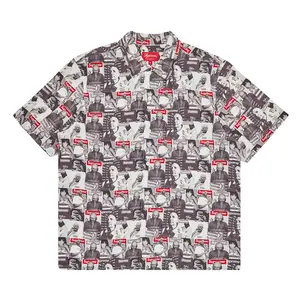 Supreme Magazine Short-sleeve Shirt - Grey