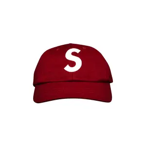 Supreme Wool S Logo 6-panel Cap - Red