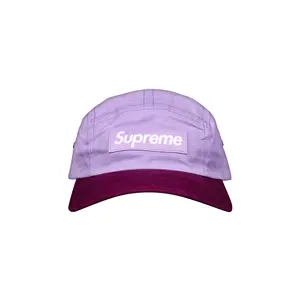 Supreme Waxed Cotton Camp Cap - Purple