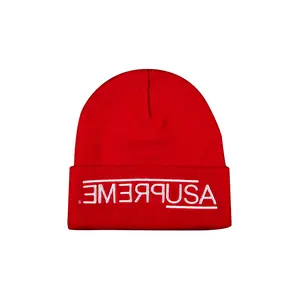 Supreme USA Beanie Red