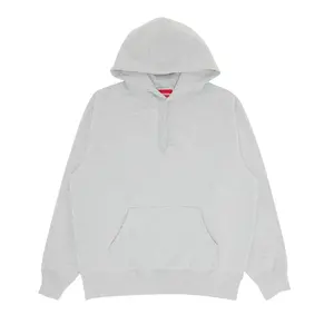 Supreme Supreme Satin Appliqué Hooded Sweatshirt Grey