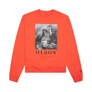 Heron Preston Logo Print Long-sleeve Sweatshirt - Orange