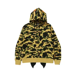 A BATHING APE 1st Camo Shark Relaxed Fit Hoodie - Yellow