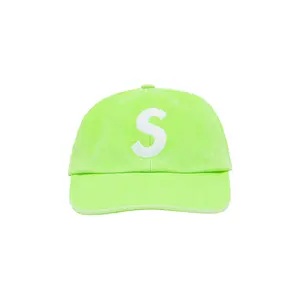 Supreme Pigment Canvas 6-panel Cap With S Logo - Green