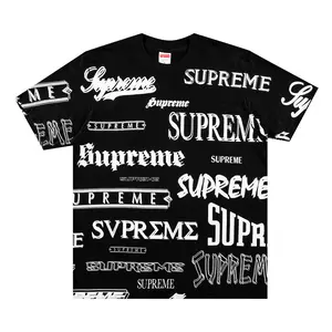 Supreme Multi Logo Tee - Black
