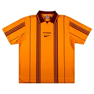 Supreme X Nike Jewel Stripe Soccer Jersey - Orange