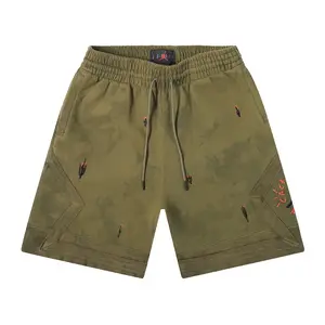 TRAVIS SCOTT X Air Jordan Washed Suede Shorts - Green