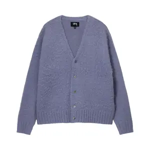 StÜssy Brushed Cardigan - Purple