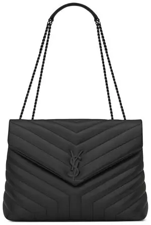 Saint Laurent Loulou Textured Shoulder Bags