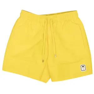 Palm Angels X Vilebrequin Logo Patch Swim Trunks - Yellow