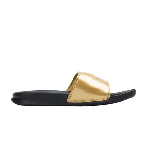Nike Wmns Benassi Slides 'metallic - Gold