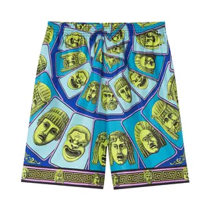 Versace Silk Shorts - Teal