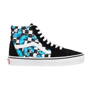 VANS Sk8-hi Butterfly Checkerboard Sneakers - Black
