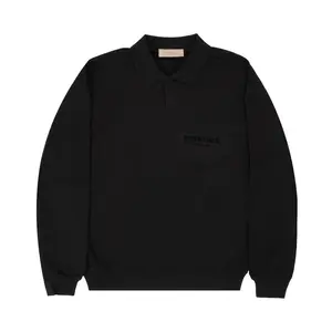 Fear Of God Long-sleeve Polo - Black