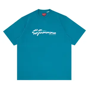 Supreme Shadow Script Short-sleeve Top - Teal