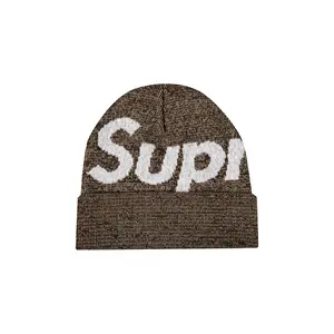 Supreme Big Logo Beanie - Brown