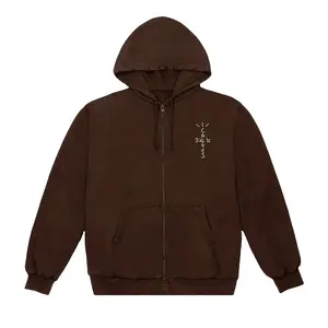 CACTUS JACK BY TRAVIS SCOTT Yup! Zip Hoodie - Brown | Editorialist