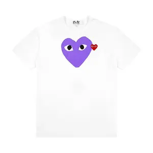 Play Comme Des Garcon Play T-shirt With Emblem - White
