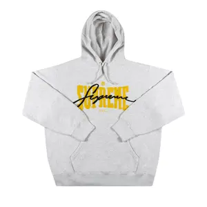 Supreme Supreme Embroidered Chenille Hooded Sweatshirt Grey