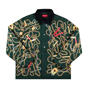 Supreme Chains Quilted Jacket - Green
