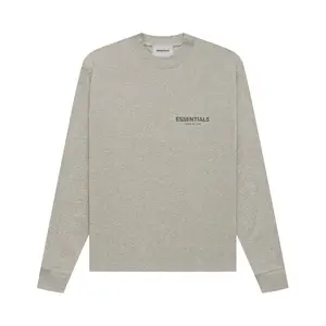 Fear Of God Long-sleeve Tee 'dark Heather Oatmeal - Grey