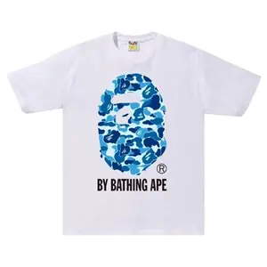 A BATHING APE Abc Camo Bathing Ape Tee /blue - White