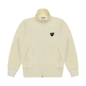 Play Comme Des Garcon Comme Des Garçons PLAY Big Black Heart Sweatshirt White