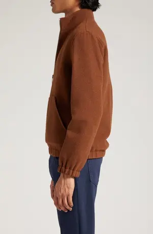 Eleventy Reversible Wool Bomber Jacket