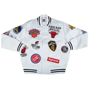 Supreme X Nike X Nba Teams Warm Up Jacket - White