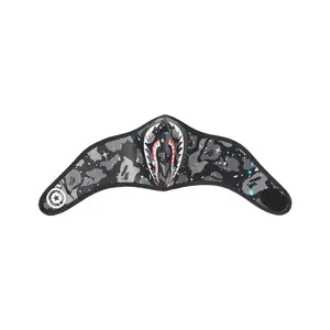 A BATHING APE Space Camo Shark Mask - Black