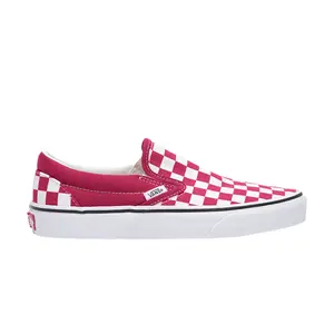 VANS Classic Slip-on Checkerboard Cerise - Red