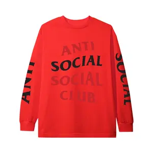 ANTI SOCIAL SOCIAL CLUB Highlight Long-sleeve T-shirt - Red